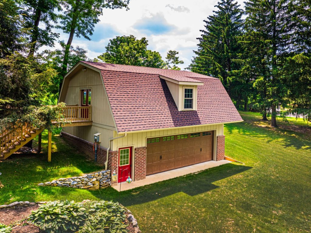 Detached Garage With Office-2 Car Office Garages